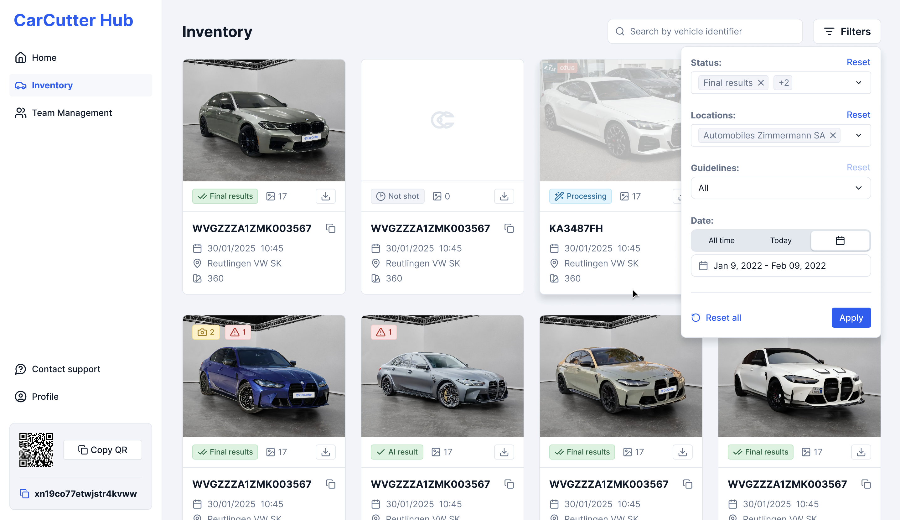 Inventory tab – CarCutter Help Center